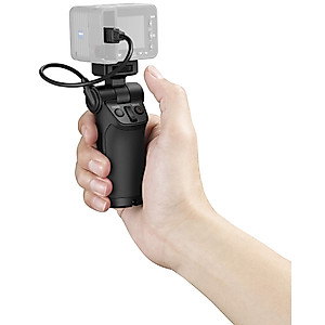 Sony VCT-SGR1 Shooting Grip Camera Tripod for One Handed Vlogging Video Shoots Adjustable Angles Creative and Stable Selfie Bundle w/Lexar 64GB Card + GBX Battery and Charger Compatible with NP-BX1