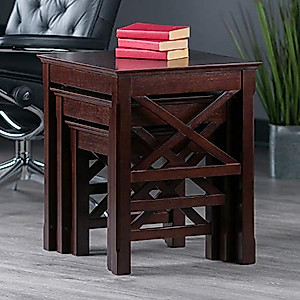Winsome Xola Nesting Tables, Cappuccino