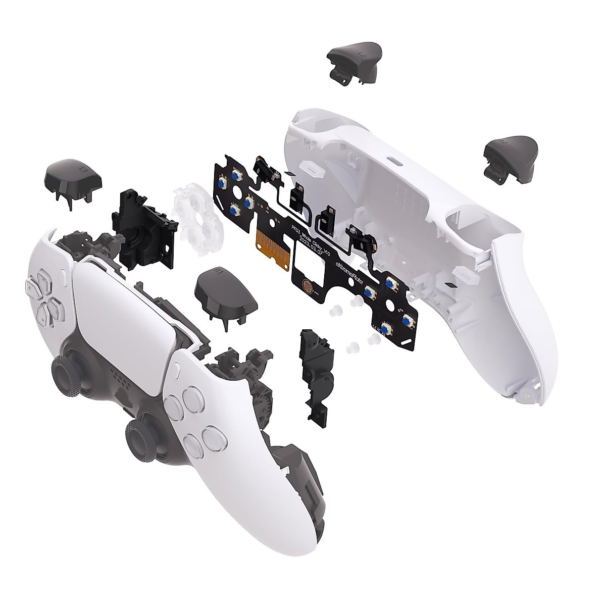 eXtremeRate Strong Version Whole Clicky Kit for PS5 Controller BDM-030 Shoulder Face Dpad Buttons, Custom Micro Switch Clicky Hair Trigger Kit and Tactile Face Buttons Mouse Click for PS5 Controller