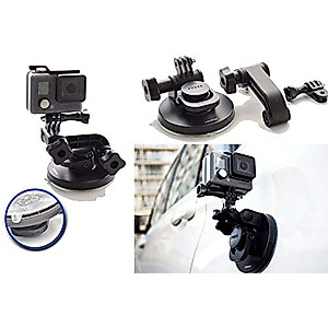 SublimeWare Suction Cup for Gopro Mount Car Windshield Window Vehicle Boat Camera Holder for Gopro Suction Cup Mount - for GoPro Hero 10 Hero 9 Black Max 360 Hero 8 Black Hero 7 Hero 6 HD