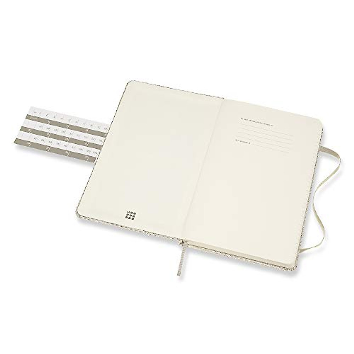 Moleskine Limited Collection Blend Textile Notebook, Hard Cover, Large (5" x 8.25") Ruled/Lined, Beige, 240 Pages (8053853600103)