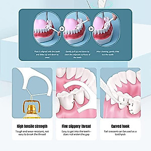 4 Pack Upgraded Dental Floss Portable Case Dental Floss Dispenser Dental Floss Picks Cases Automatic Floss Organizer Travel Floss for Women Men Teeth Cleaning