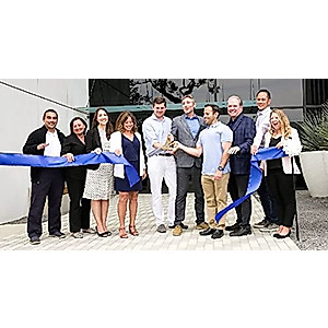 Golden Openings 25 Inch 2 Foot Giant Grand Opening Ceremonial Ribbon Cutting Real Big Scissors Gold Handle Silver Blade