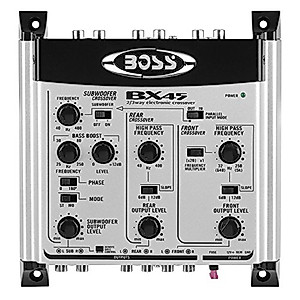 Boss Audio Systems Bx45 2 3 Way Pre-amp Car Electronic Crossover - Silver and Black