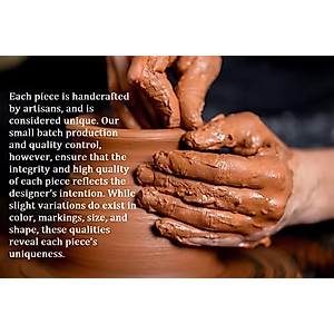 Village Decor Handmade Earthen Clay Water Pot | Clay Beverage Dispenser with Stainless Steel Faucet and Clay Glass, Capacity 6000 ml / 202 oz