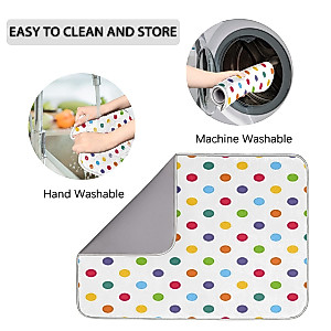 Originals Dish Drying Mat 16 x 18 Inch Absorbent Reversible Microfiber Dish for Kitchen Coffee Bar Countertop