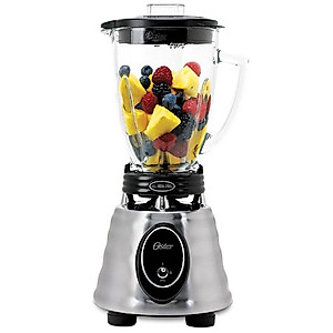 Oster BPCT02-BA0-000 6-Cup Glass Jar 2-Speed Toggle Beehive Blender, Brushed Stainless & Blender 6-Cup Glass Jar, Lid, Black and clear