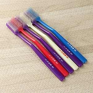 12pcs Adult Manual Toothbrush Hard Tooth Clean Brush Pocket Toothbrush for Teeth Stain Clean(Random Color)