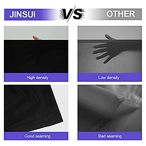 Black Backdrop 10x10ft for Photoshoot, Polyester Fabric Black Photo Backdrop Curtain Background for Photography Portrait Picture, Seamless Black Screen for Video Studio Party Film