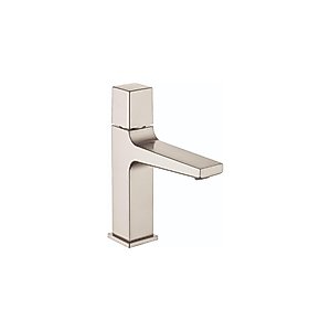 hansgrohe Metropol Modern Low Flow Water Saving -Handle 1 8-inch Tall Bathroom Sink Faucet in Brushed Nickel, 32571821