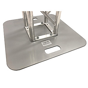 2 DJ Lighting 4.92 ft (1.5 Meter) Bolted Aluminum 8"x8" Truss Light Weight Dual Totem System. 100% Aluminum Bolt Style Trussing! 22 LB. Total Weight!