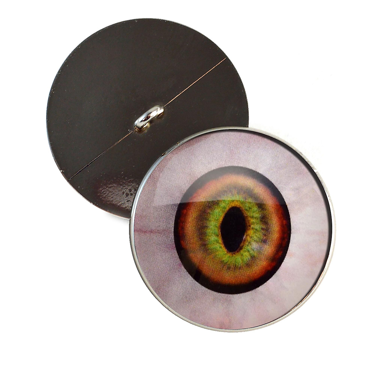 10mm - 30mm Changeling Cat Human Button Eyes Sew On Shank with Loop Stuffed Animal Plushie Eyes Crochet Creatures Jewelry Making (16mm)