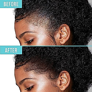 KISS COLORS & CARE Color Edge Fixer 1.01 oz. (30mL) Travel Size - Natural Black, Hides Grays & Fills In Hairline, Moisturizing, No Flakes, 24 Hour Maximum Hold, Natural Results, Keep Edges In Check