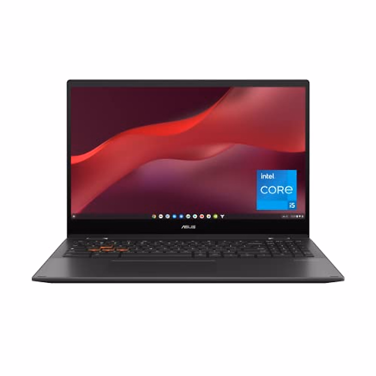 ASUS Chromebook Vibe C55 Flip, Cloud Gaming Laptop, 15.6" Full HD 144 Hz Touch Display, Intel® Core™ i5-1135G7 Processor, 512GB SSD, 16GB RAM, ChromeOS, Mineral Gray, CX5501FEA-AS562T