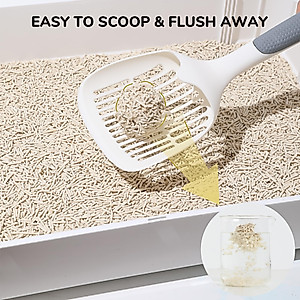 FUKUMARU Tofu Cat Litter Natural Unscented, Dust Free Cat Litter, Flushable Cat Litter Quick Clumping, Lightweight, Low Tracking Cat Litter Pellets, Effective Odor Control, 18 LBS (3 Packs)