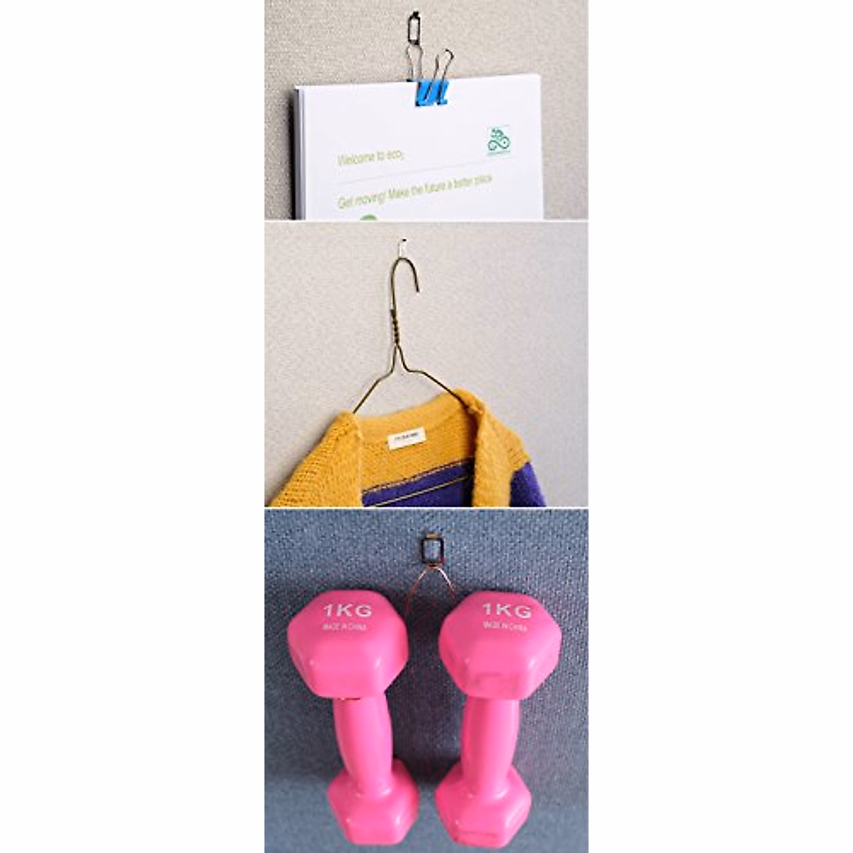 Fabric Panel Wall Clips and Hooks, Pin Clips for Office Clothes Cubicle Walls, Cloth Partitions