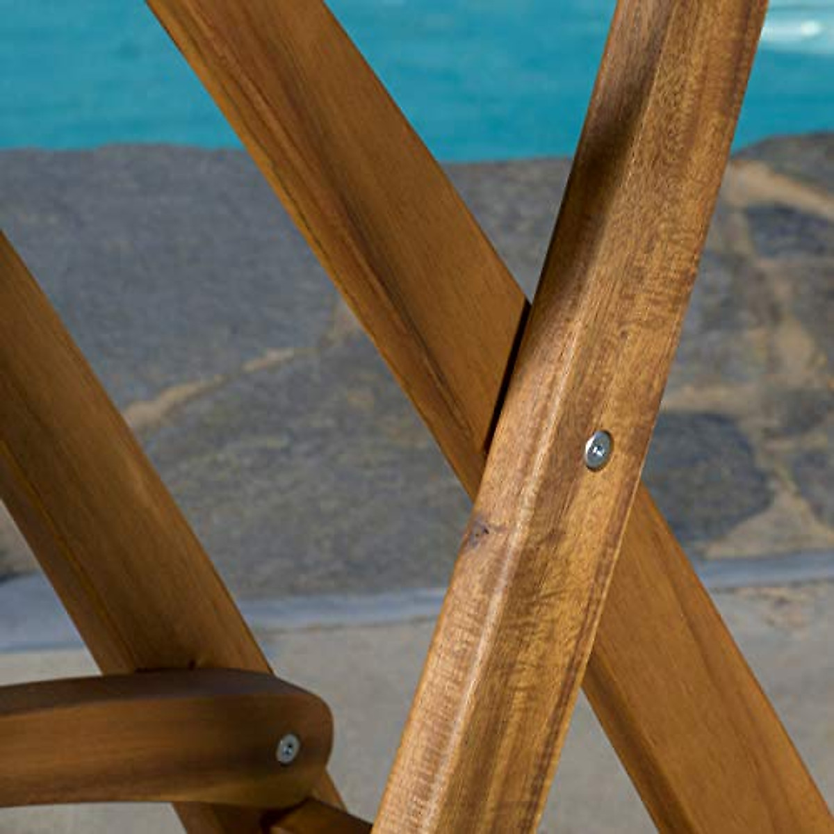 Christopher Knight Home Atlantic Outdoor Folding Wood Bar Stools