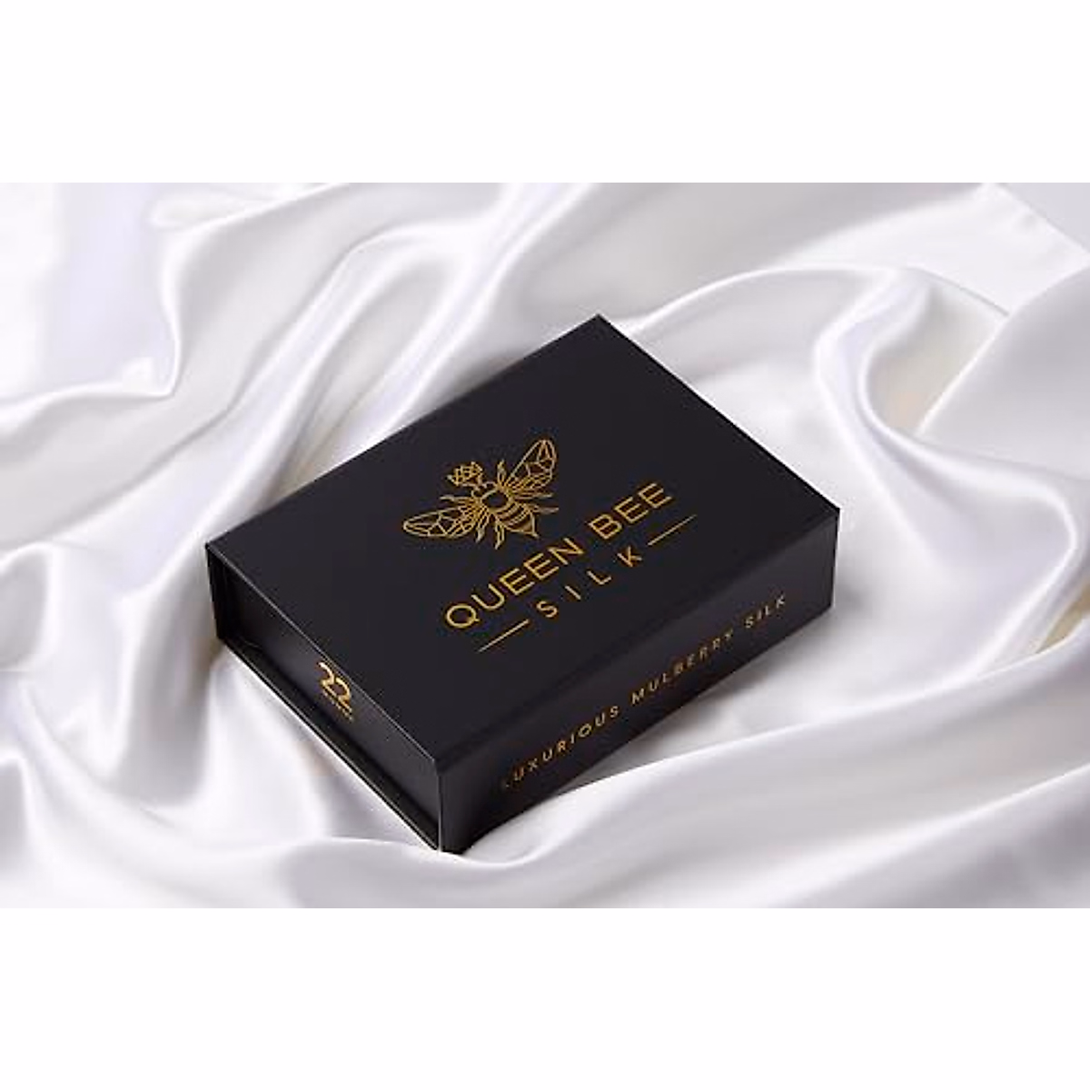 QUEEN BEE SILK - Silk Pillowcase for Hair and Skin - 22 Momme Mulberry Silk - Charmeuse Weave - Envelope Closure - Standard Size - Pink