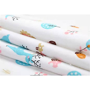 Monvecle Baby Infant Waterproof Cotton Changing Pads Washable Resuable Diapers Liners Mats Forest 40" x 28"