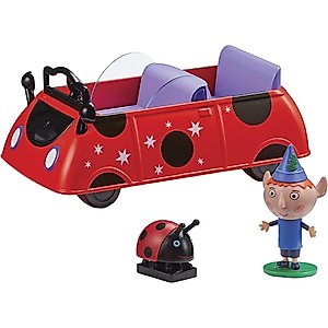 Ben & Holly Ben Elf's Gaston Buggy, Plush Along Car, Ben and Holly's Little Kingdom, Imaginative Play, Gift for 3-6 Year Old