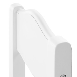 Guidecraft Classic White Table and Chairs Set: Toddler Wooden Activity Table - Dining Room, Bedroom, School and Playroom Furniture for Kids