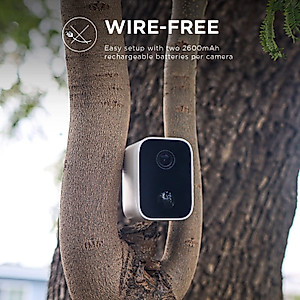 Home Zone Security ES06569G ES06569G 1080p Full HD Outdoor Wi-Fi Battery-Operated Smart Security Cameras System