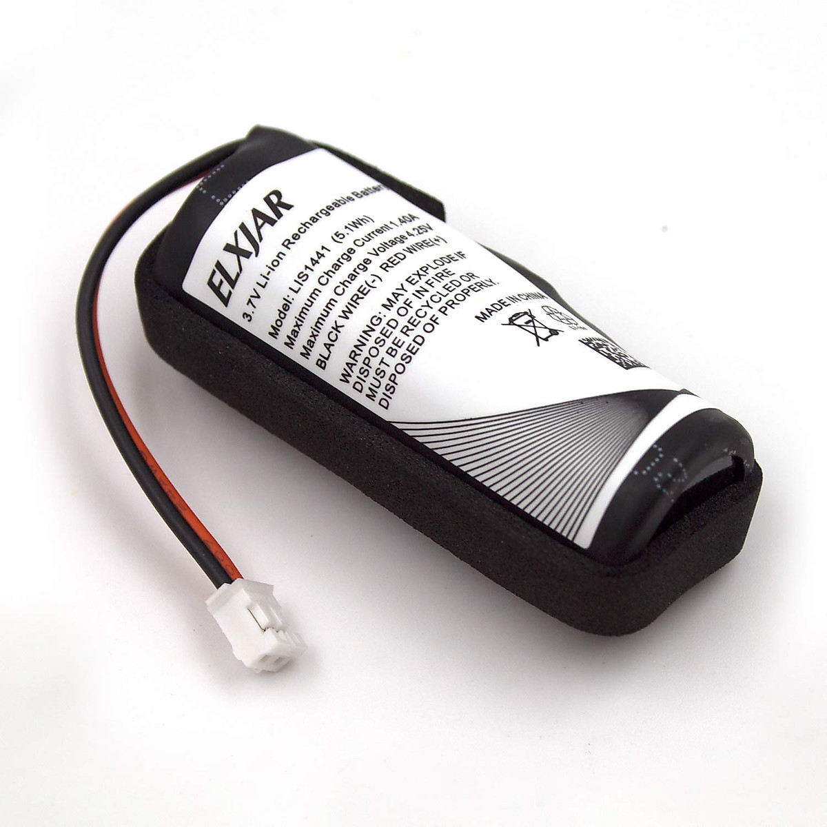 elxjar (2-Pack) 3.7V 1380mAh Extended LIS1441, LIP1450 Battery Replacement for Sony PS3 Playstation 3 Move Motion Controller CECH-ZCM1E, CECH-ZCM1U