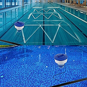 6 Pieces Pool Chlorine Floater Leash, Tether Floating Chlorine Dispenser to Pool Vacuum Hose Used to Protect Pool Chlorine Float from Collision Damage