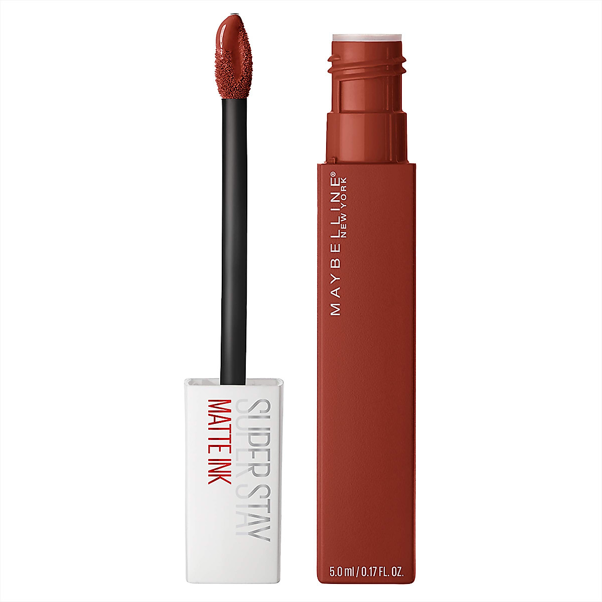 Maybelline Super Stay Matte Ink Liquid Lipstick Makeup, Long Lasting High Impact Color, Up to 16H Wear, Ground-Breaker, Maple Leaf Red, 1 Count