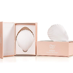 haakaa Breast Massager-Lactation Support for Clogged Duct,Engorgement,Mastitis,Breastmilk Flow- Nursing & Pumping Moms(USB Rechageable,Waterproof Silicone, Shell)