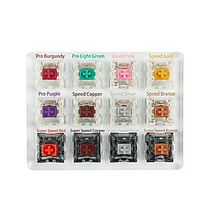 Kailh Speed Gold Silver Copper Bronze Pink Super Silver Copper Red Bronze Pro Purple Light Green MX SMD 3 Pin RGB Switches Tester