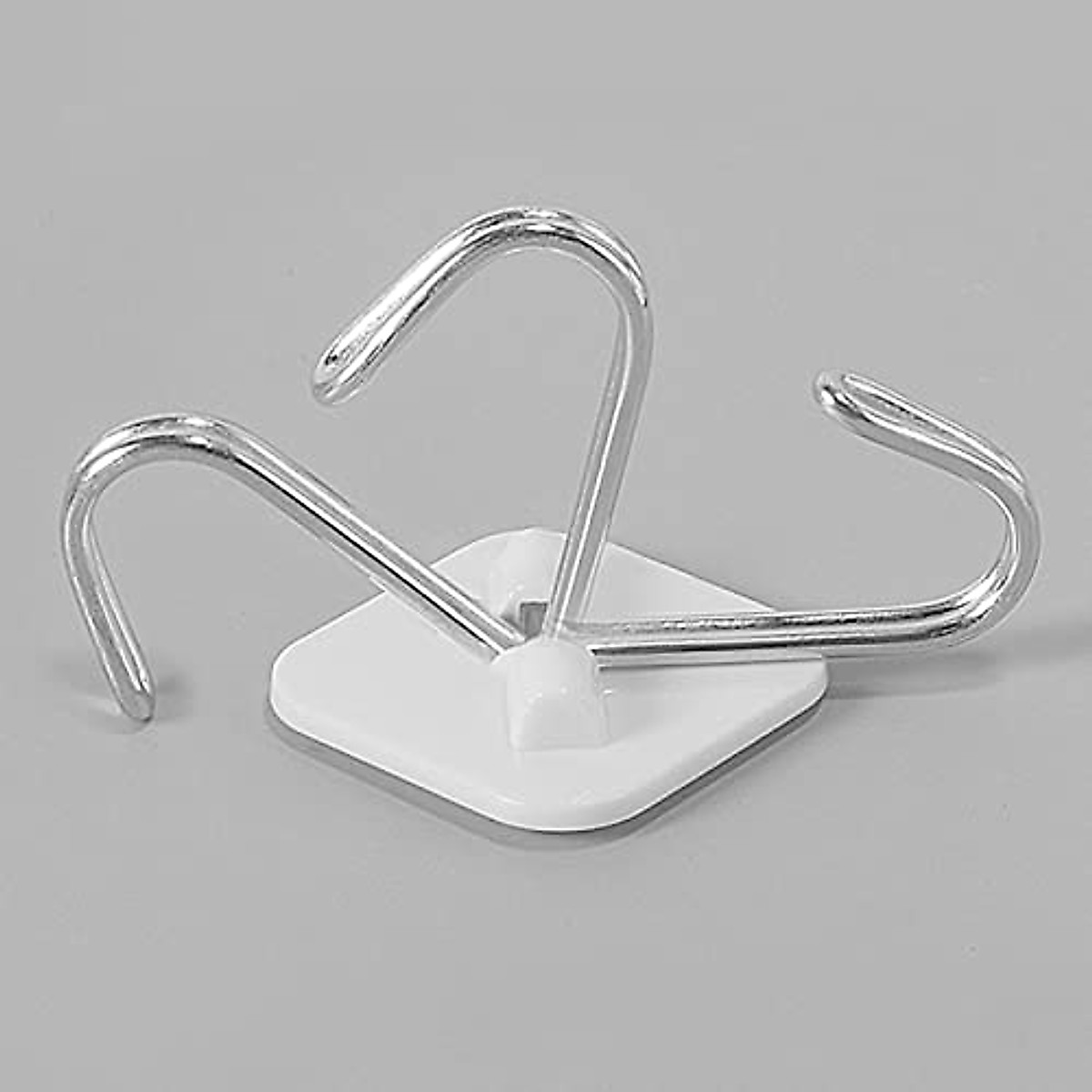 kiskick 12Pcs Wall Hooks Self-Adhesive Clothes Tableware Towel Organizer Hooks for Home Bathroom Kitchen C