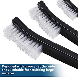 Accmor Gun Cleaning Brush, 9 Packs Double-Ended Cleaner Kits 7 Inch Nylon All Purpose Cleaning Brush Tool with Plastic Handle for Cleaning Welding Slag and Rust