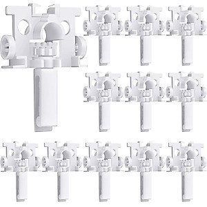20 PCS Vertical Blind Repair Carrier with Stem Vertical Blinds Repair Kit White Blinds Replacement Parts