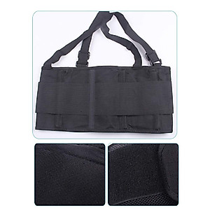 LSRRYD Lumbar Support Belt Portable Adjustable Elastic Back Waist Support Lumbar Brace Belt for Pain Relief and Injury Prevention for Men and Women (Size : M)