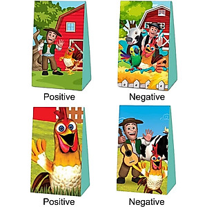 OU GUAN La Granja De Zenón Birthday party Gift Bags La Granja De Zenón Theme Party Supplies (Pack of 18)