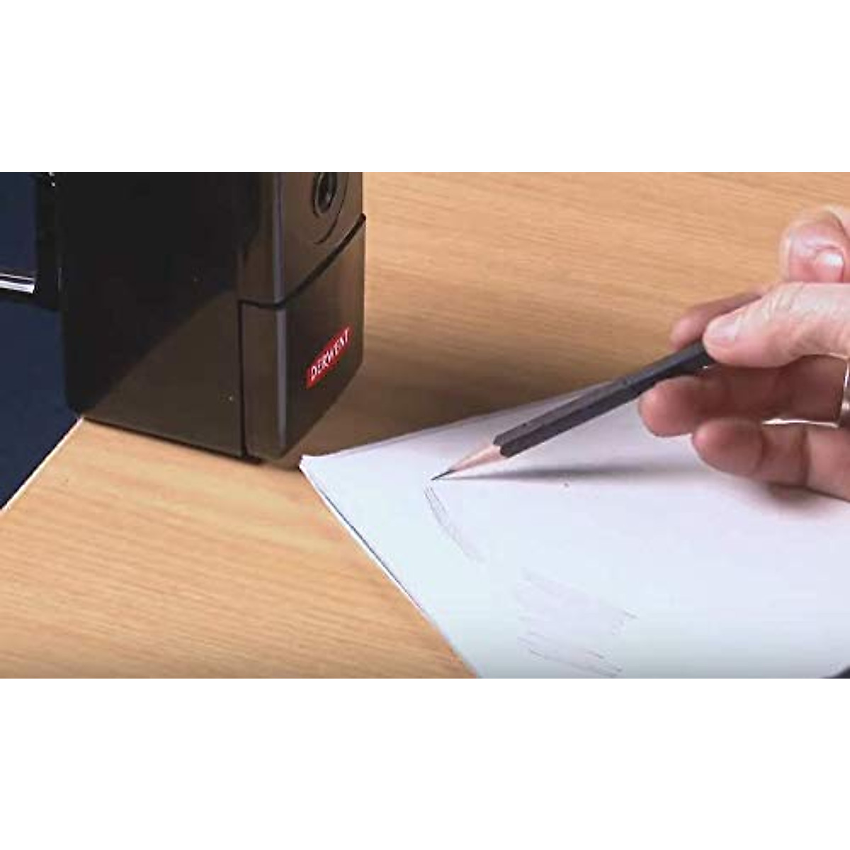 Derwent Super Point Manual Helical Pencil Sharpener (2302001) , Black , 1 Count (Pack of 1)