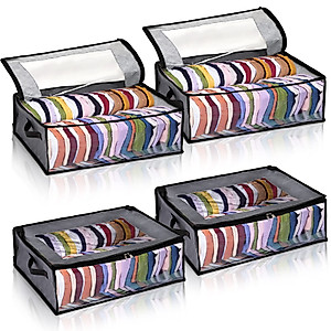 AVLA 4 Pack Hat Storage for Baseball Caps, Non-woven Wide Hat Organizer, Large Sports Hat Storage Bag, Hat Racks Holder for Closet with 2 Sturdy Handles, Hat Organizer Case Capbox for Home Travel