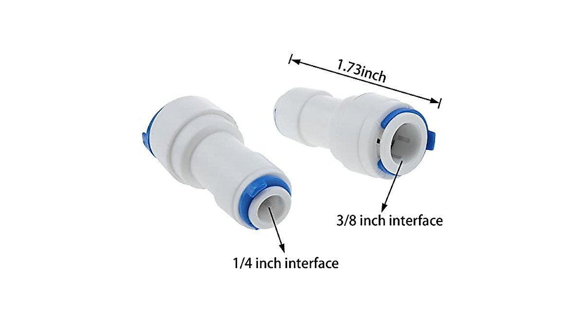 Durable RO Water Filter Quick Connect Fittings - 6 Pack