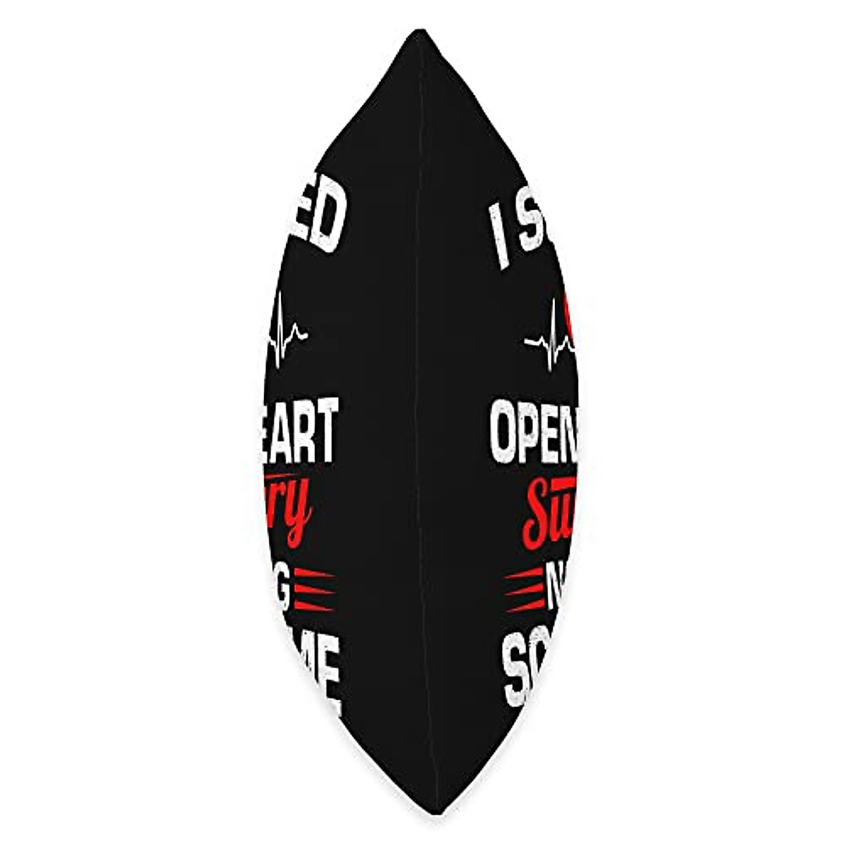 Open Heart Surgery Get Well Bypass Apparel Co. I Survived Open Heart Surgery Recovery Bypass Survivor Throw Pillow, 16x16, Multicolor