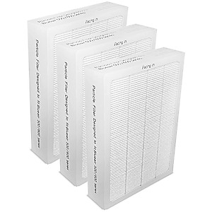 LifeSupplyUSA True HEPA Filter Replacement Compatible with Blueair All 500/600 Series Purifiers 501, 503, 505, 510, 550E, 555EB, 601, 603, 605, 650E Air Purifier (3-Pack)