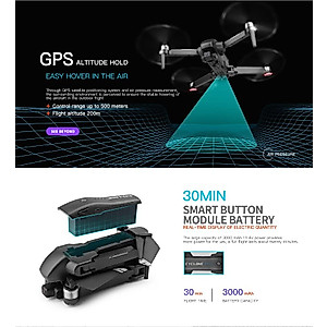 WLTOYS Q868 Quadcopter Quadcopter Drone GPS Drone 5G WIFI FPV 4K HD Camera Brushless Motor Foldable Quadcopter Air Pressure Altitude Hold RC Dron (Q868 3 * 3000)