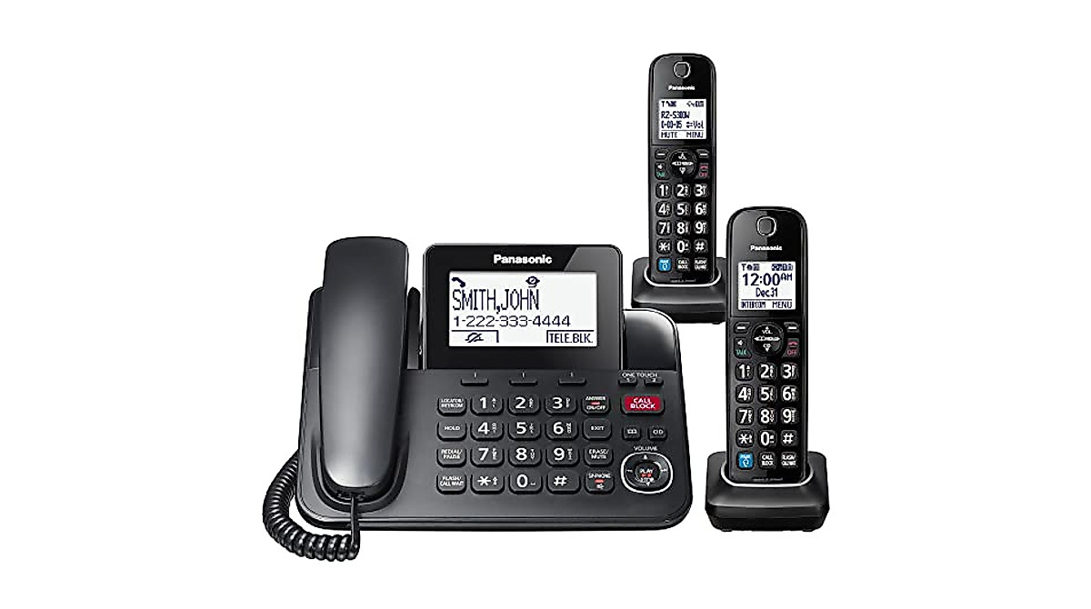 Panasonic Corded Phone System with Bluetooth and Call Blocking
