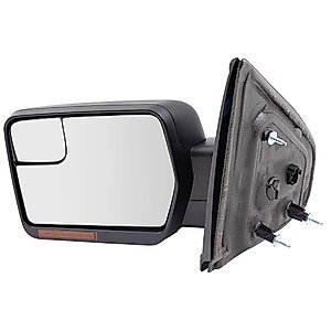 Brock Drivers Power Side View Mirror Heated Signal Reflector Spotter Glass fits 09-14 Ford F-150 Pickup Truck replaces BL3Z17683CA FO1320407