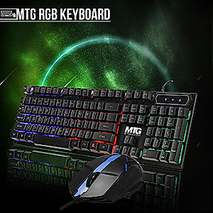 Gaming Desktop PC, Intel i5 6th, TechMagnet Galaxy, 16GB RAM, 1TB SSD, MTG New Dual 24 Inch Monitor, RGB Keyboard Mouse, GT 1030, Speaker, Webcam, Win 10 Pro (Renewed)