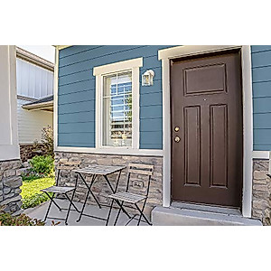 CORAMDEO Outdoor Square Coach Light for Porch, Patio, Deck, Barn, Wet Location, E26 Medium Base Socket, Durable Nickel Finish & Clear Glass