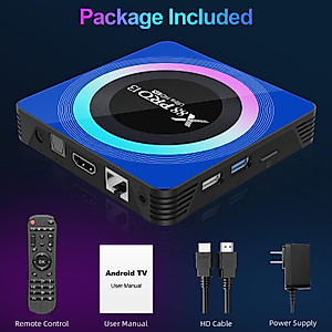 Android 13.0 TV Box, X88 PRO 13 Android Box with 4GB RAM 32GB ROM RK3528 Quad-Core Support WiFi6 2.4Ghz/5.0Ghz 8K HD BT 5.0 H.265 Decoding Smart TV Box
