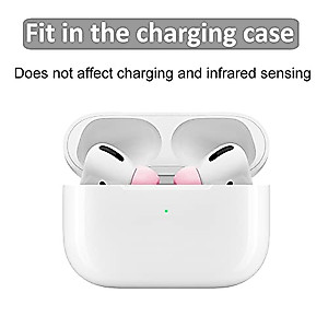 IiEXCEL 3 Pairs Compatible with AirPods Pro 1st 2nd Ear Tips Buds, Small Medium Large 3 Size Silicone Rubber Eartips Earbuds Gel Accessories Compatible with AirPods Pro 2 and 1st - S/M/L Rose Pink