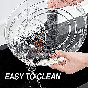 Lazy Susan Turnable Cabinet Organizer, Multifunctional 3 Tier 360 Rotating Clear Cabinet Organizer Large Spinning Spice Containers Cosmetic Can Organizers for Kitchen Pantry Bathroom