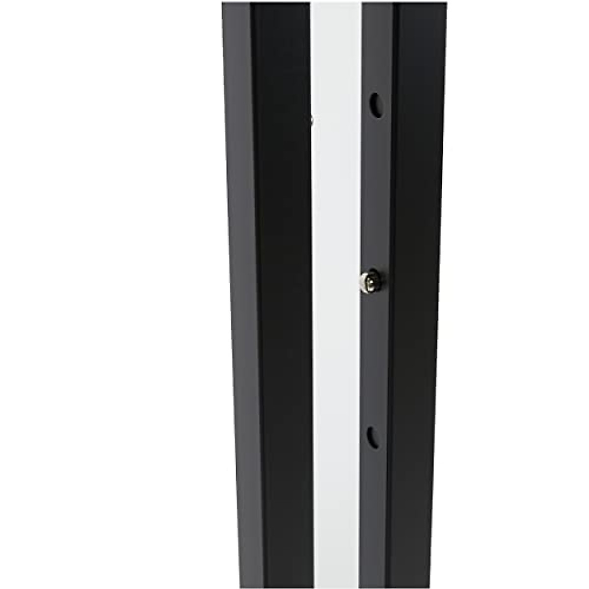 Clothing Rack - Black 2-Way - Straight & Slanted Arms with Black Matte and Chrome Accents - Adjustable from 48" to 72" - Use for Retail, Restaurants, and Home Storage